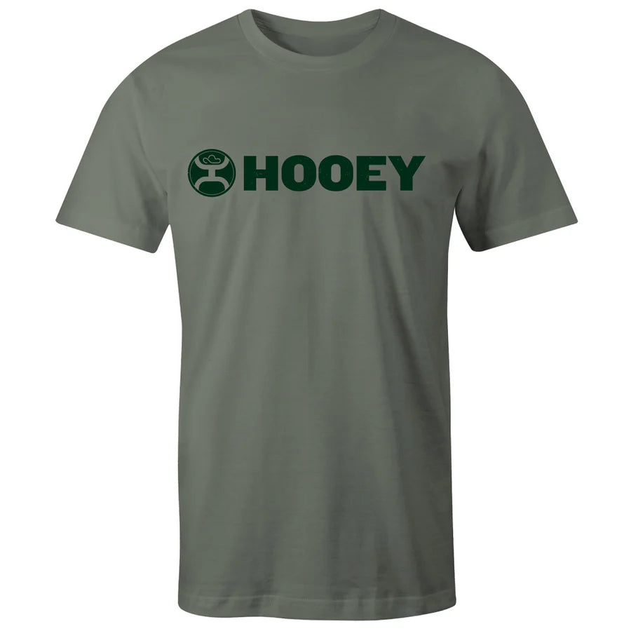 HT1407GR - HOOEY MEN'S "LOCK-UP" AGAVE GREEN T-SHIRT – D & D Outfitters