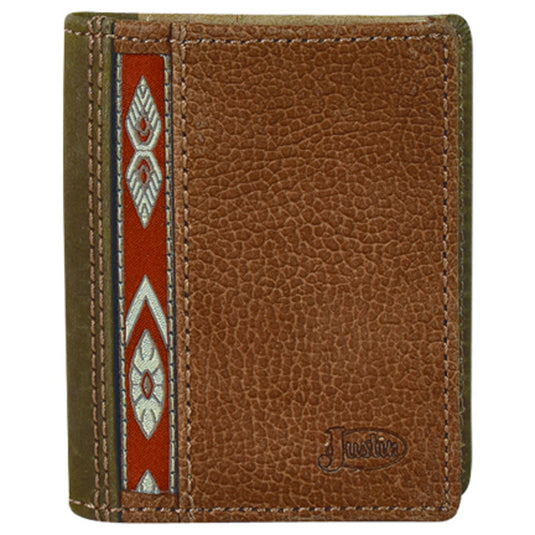 2005783W9 - Justin Men's Bifold Card Wallet Ribbon – D & D Outfitters