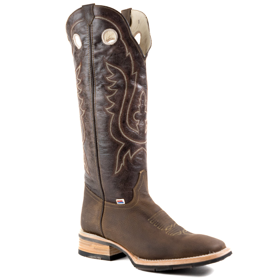 1121 - RockinLeather Men's Buckaroo Distressed Brown Western Boot – D ...