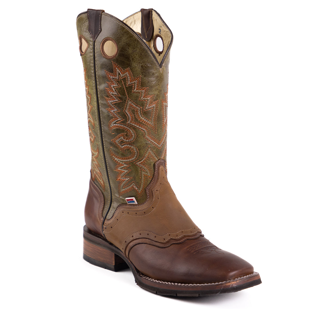 1218 - RockinLeather Men's Shedron Ranch Western Boot w/Overlay – D & D ...