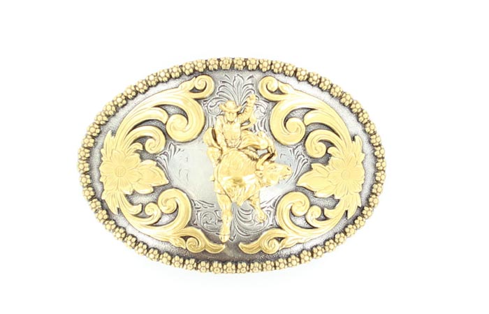 3756641 - Nocona Oval Floral Embossed Buckle – D & D Outfitters