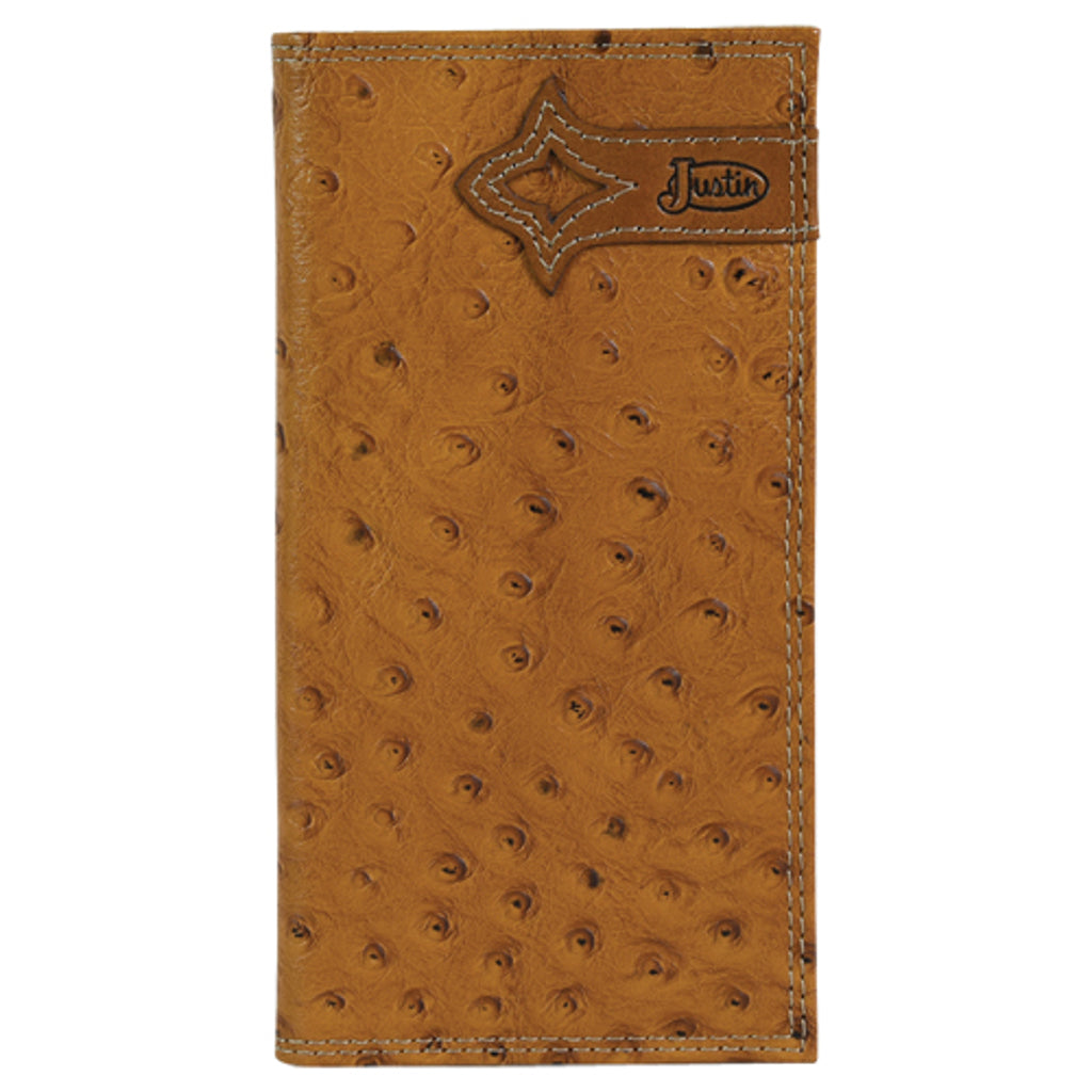 2122767W3 - Justin Ostrich Print Rodeo Wallet – D & D Outfitters