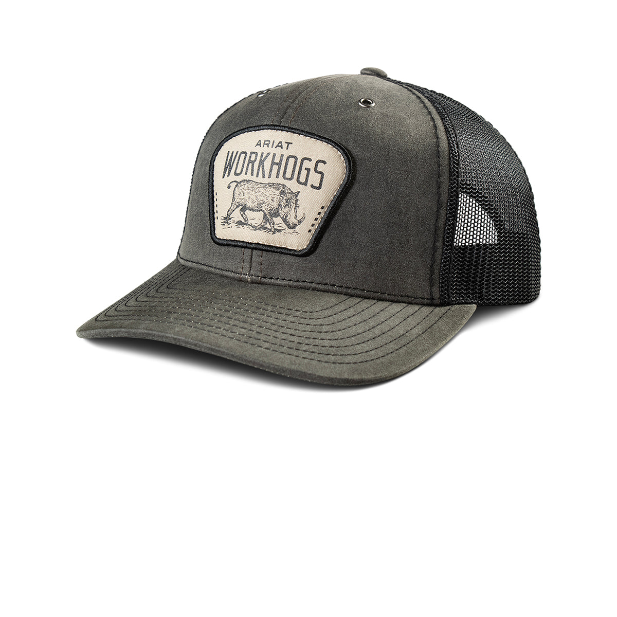 A290001707 - Ariat Work Cap Snap Back Work Hogs Charcoal – D & D Outfitters