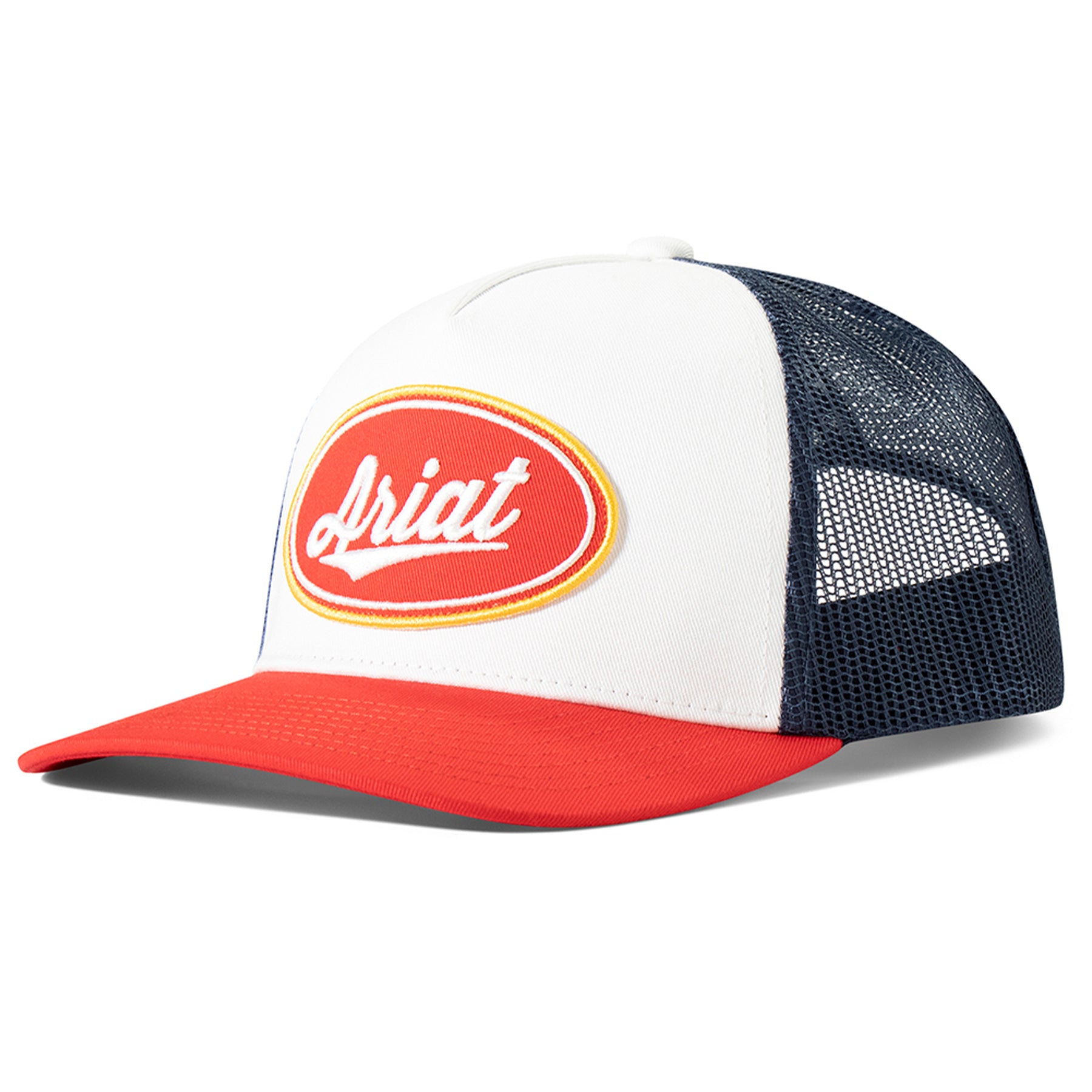 A3000877121 - Ariat Men's Oval Patch White And Navy – D & D Outfitters