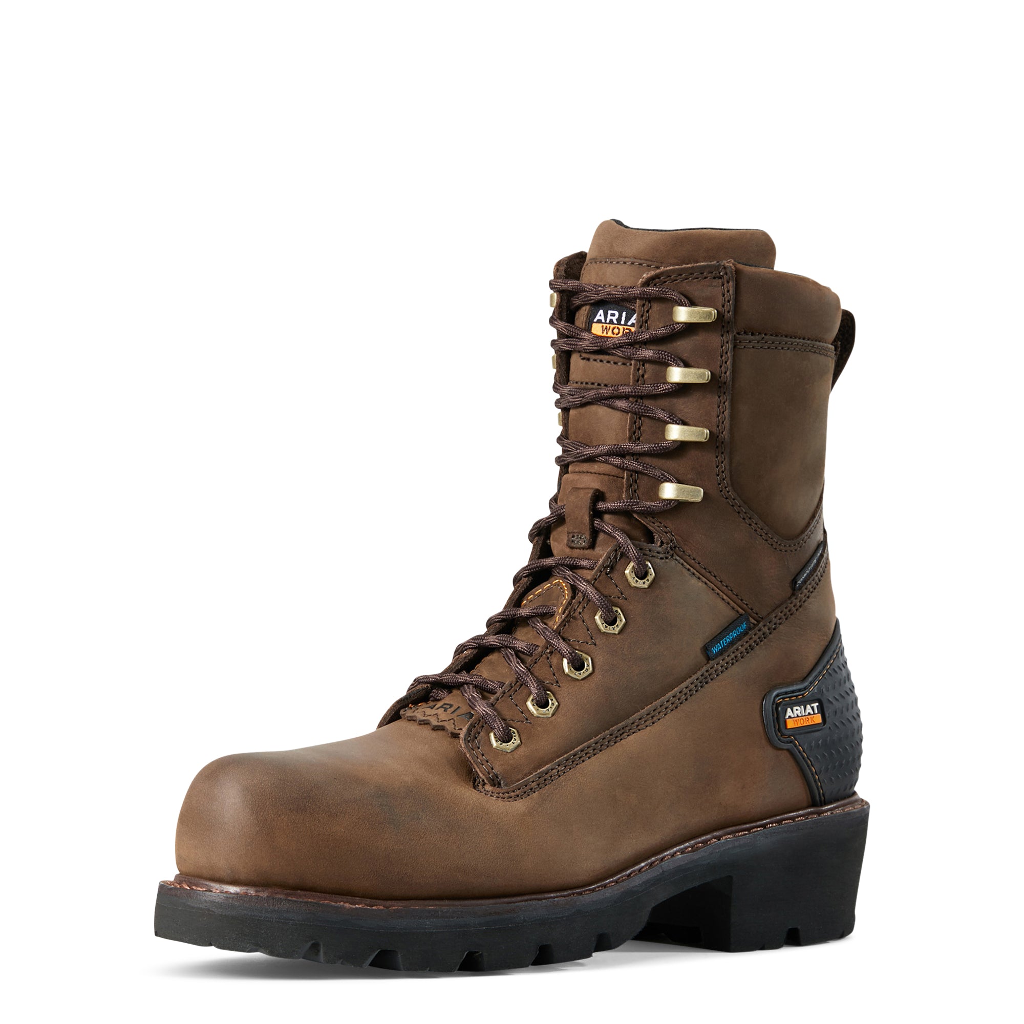 10018566 - Ariat Powerline 8" Waterproof Composite Toe Work Boot – D ...