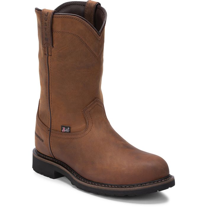 SE4961 - Justin Drywall 10" Steel Toe Waterproof Work Boot – D & D ...